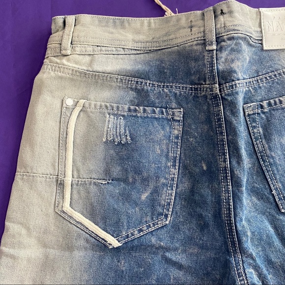 Parish Nation | Shorts | Mens Parish Nation Blue White Rinse Denim ...
